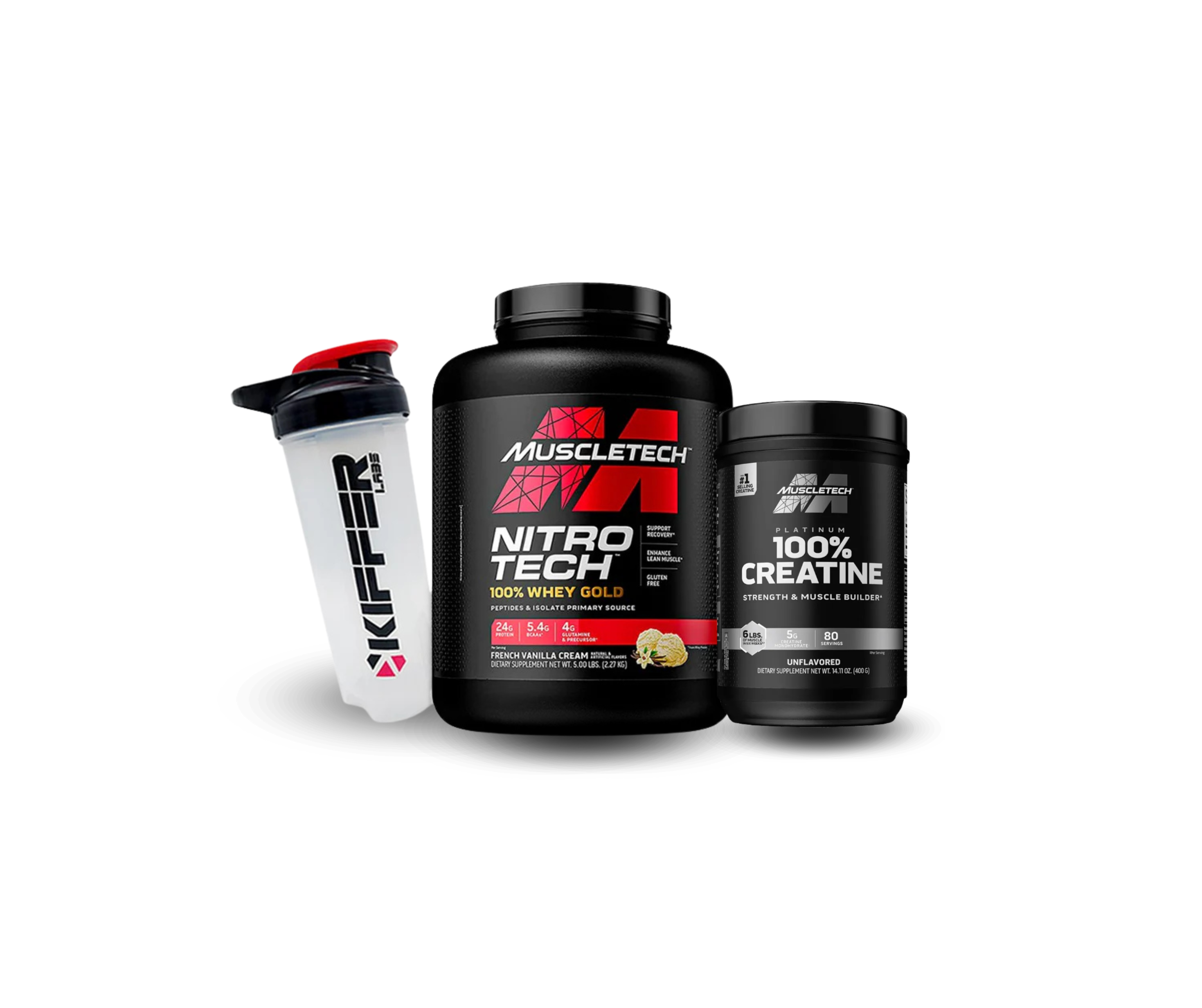 Nitro Tech + Creatina Platinum + Shaker – Sportika CL