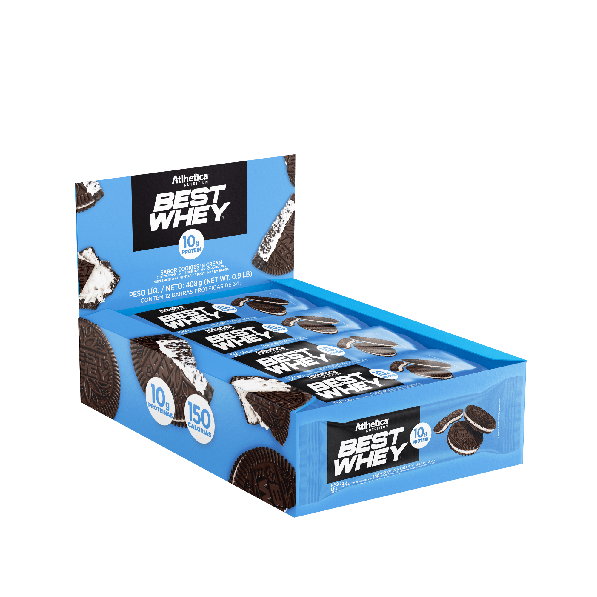 Best Whey bar 10 g - Cookies and cream – Sportika CL
